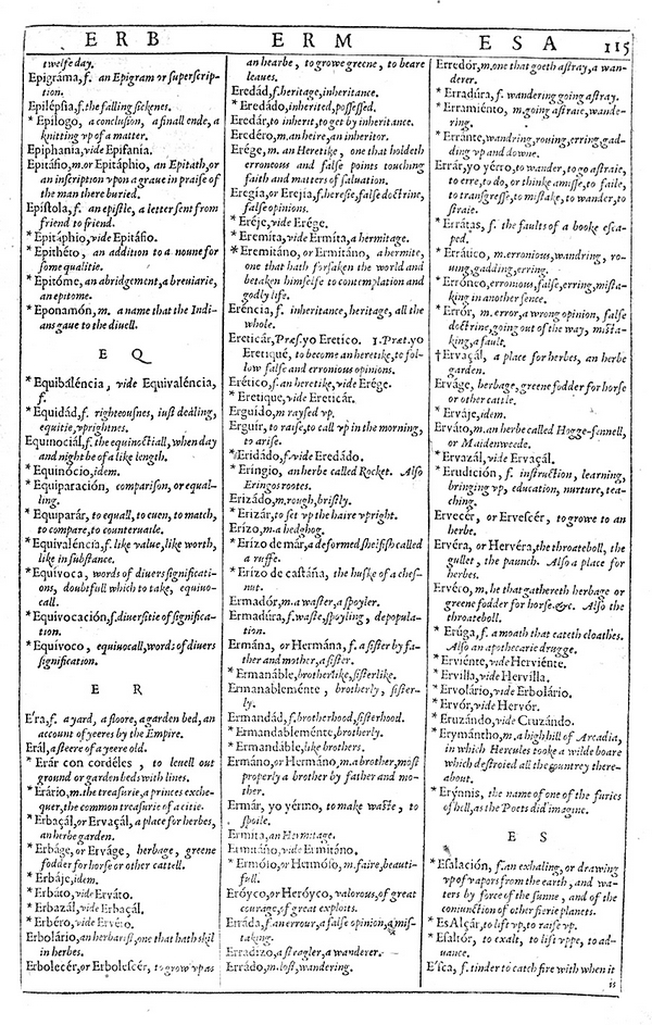 EMS | Minsheu Dictionary